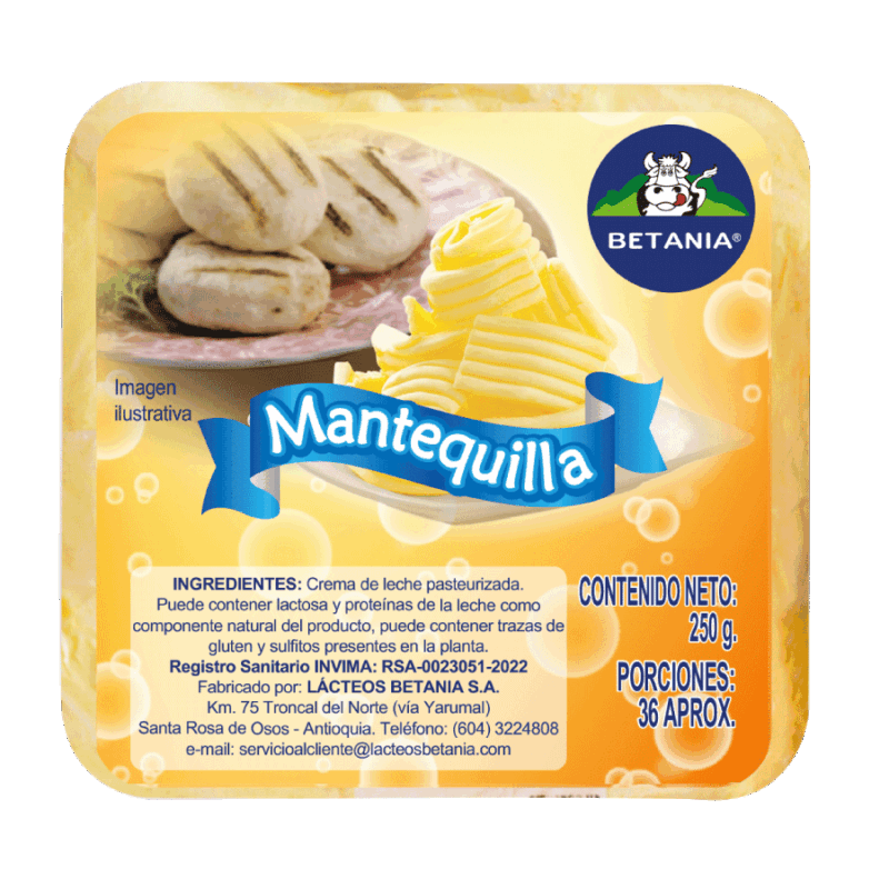 Mantequilla x 250 grs – Lacteos